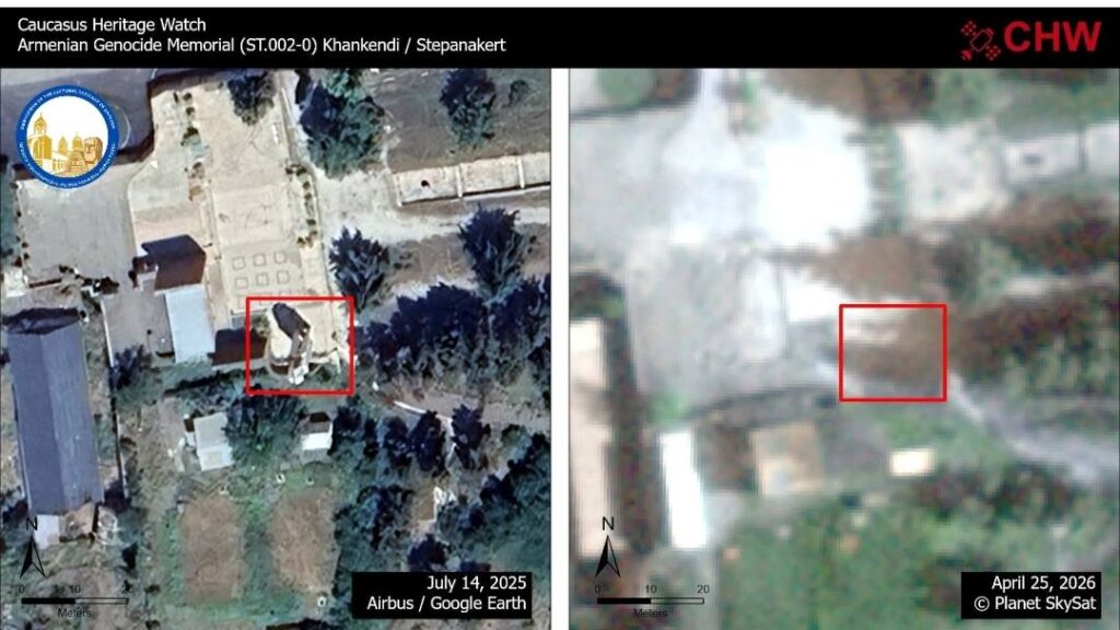 Azerbaijan continues to destroy the monuments of Artsakh. the memorial ...